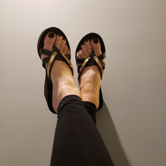 Very Worn | Shoes | Very Used Wedge Heel Sandals 9 | Poshmark